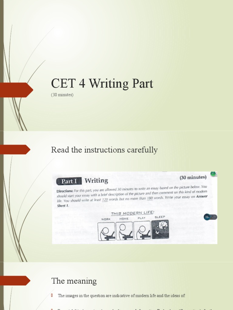 CET 4 Writing Part Paper 2 | PDF