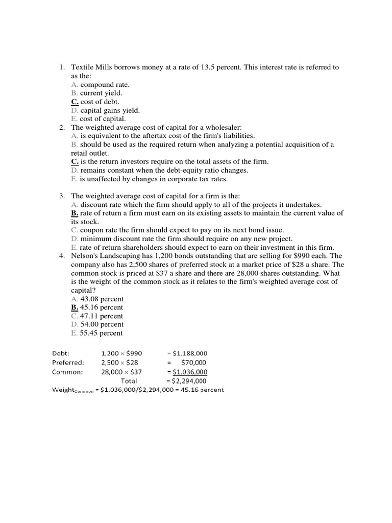 Answers For Revision For Final Exam 3 PDF Free | PDF