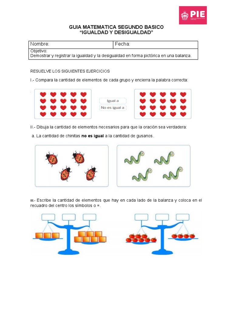 Guia Matematica Balanza | PDF