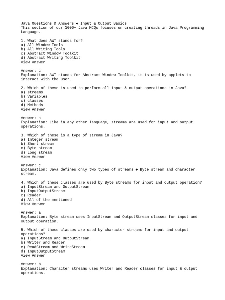 Input & Output Basics | PDF | Class (Computer Programming) | Software Engineering