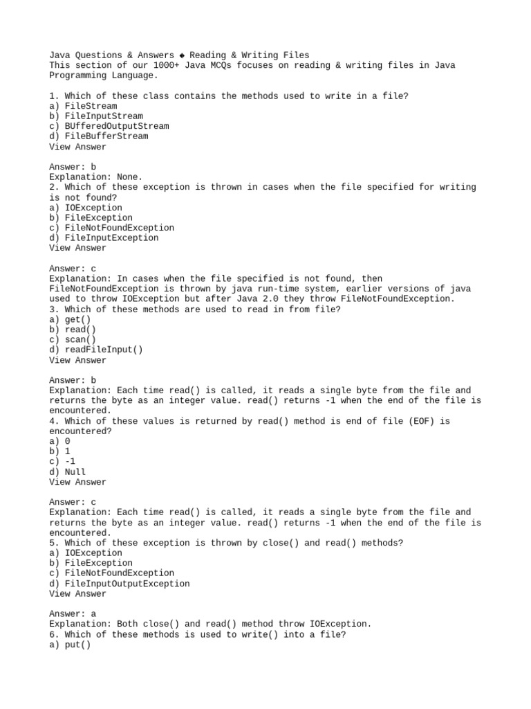Reading & Writing Files | PDF | Software Engineering | Computing