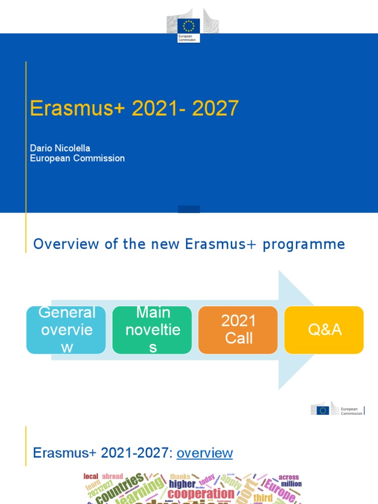 General Presentation of Erasmus 2021 2027 | PDF | European Union