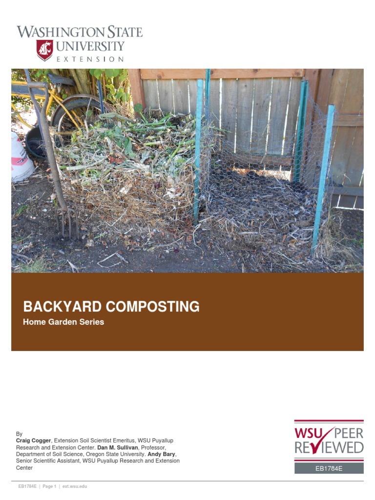 Backyard Composting | PDF | Compost | Decomposition