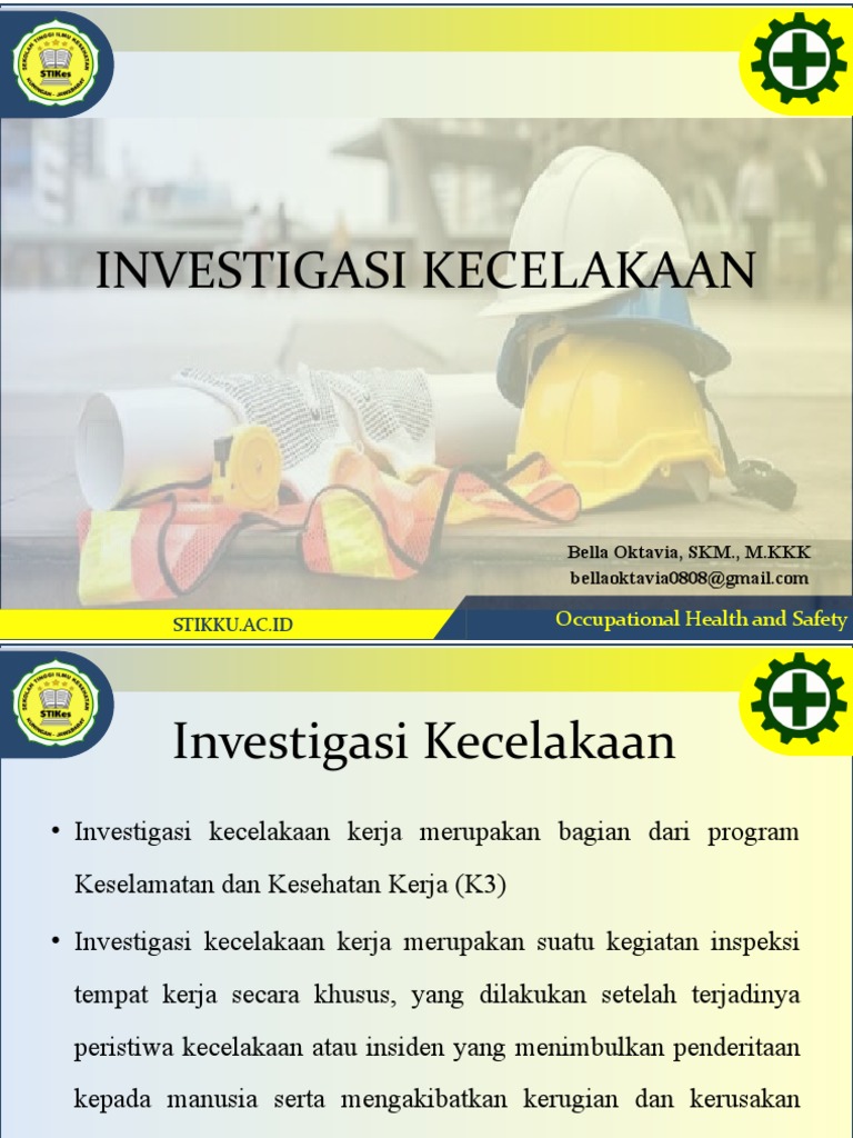 Investigasi Kecelakaan Kerja K3 | PDF