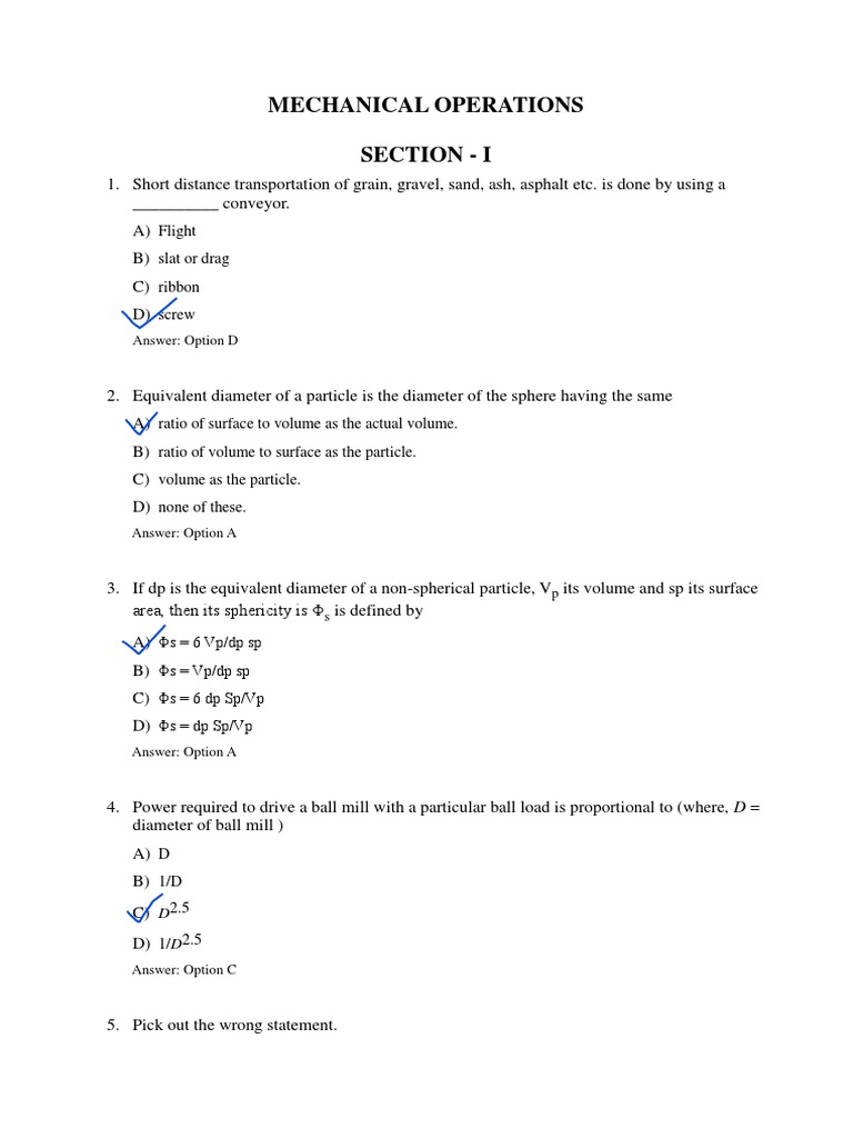Mechanical Operations in Chemical Engineering | PDF | Mill (Grinding ...