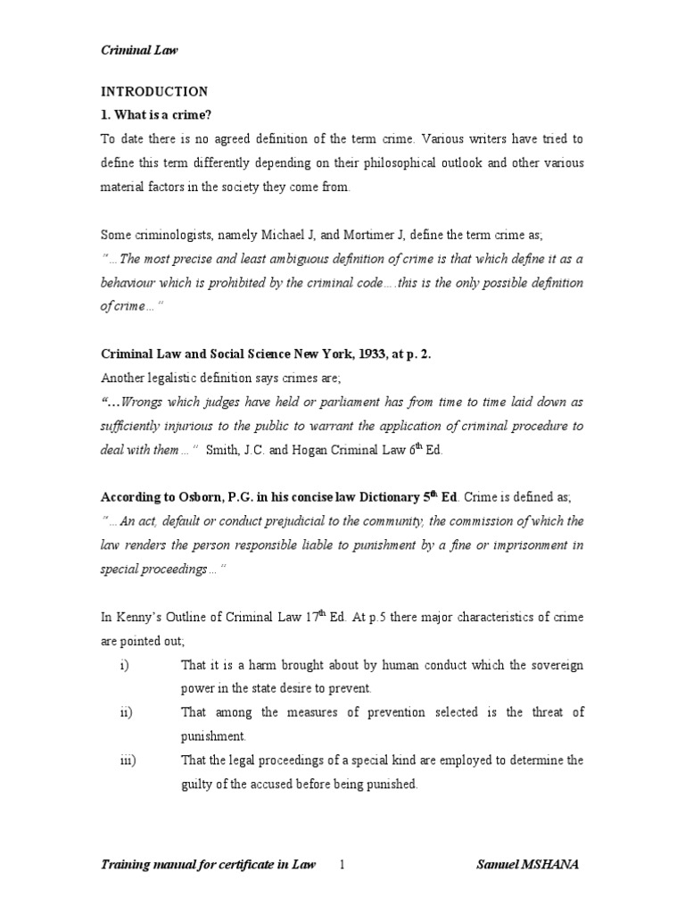 Criminal Law | Download Free PDF | Burden Of Proof (Law) | Criminal Law