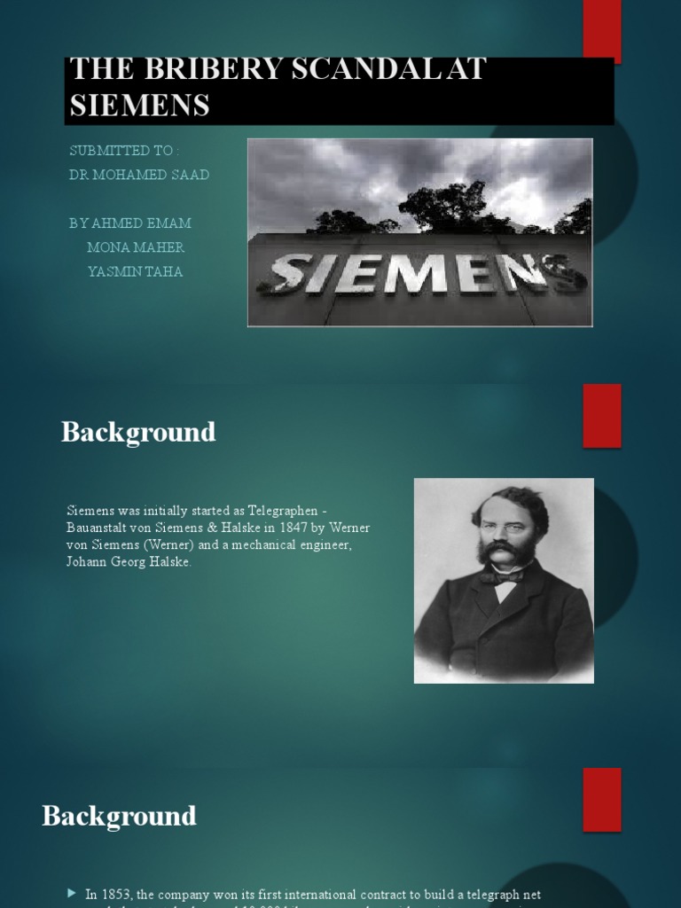 The Bribery Scandal at Siemens | PDF | Siemens | Bribery