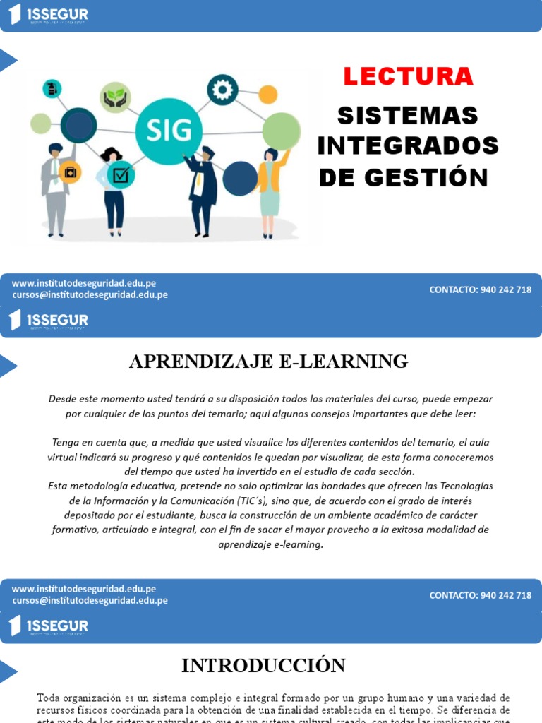 Sistemas Integrados de Gestion Final Lectura | PDF | Calidad (comercial) | Análisis FODA
