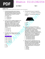 EST I Math Exam Overview 2023 | PDF | Multiple Choice | Function ...
