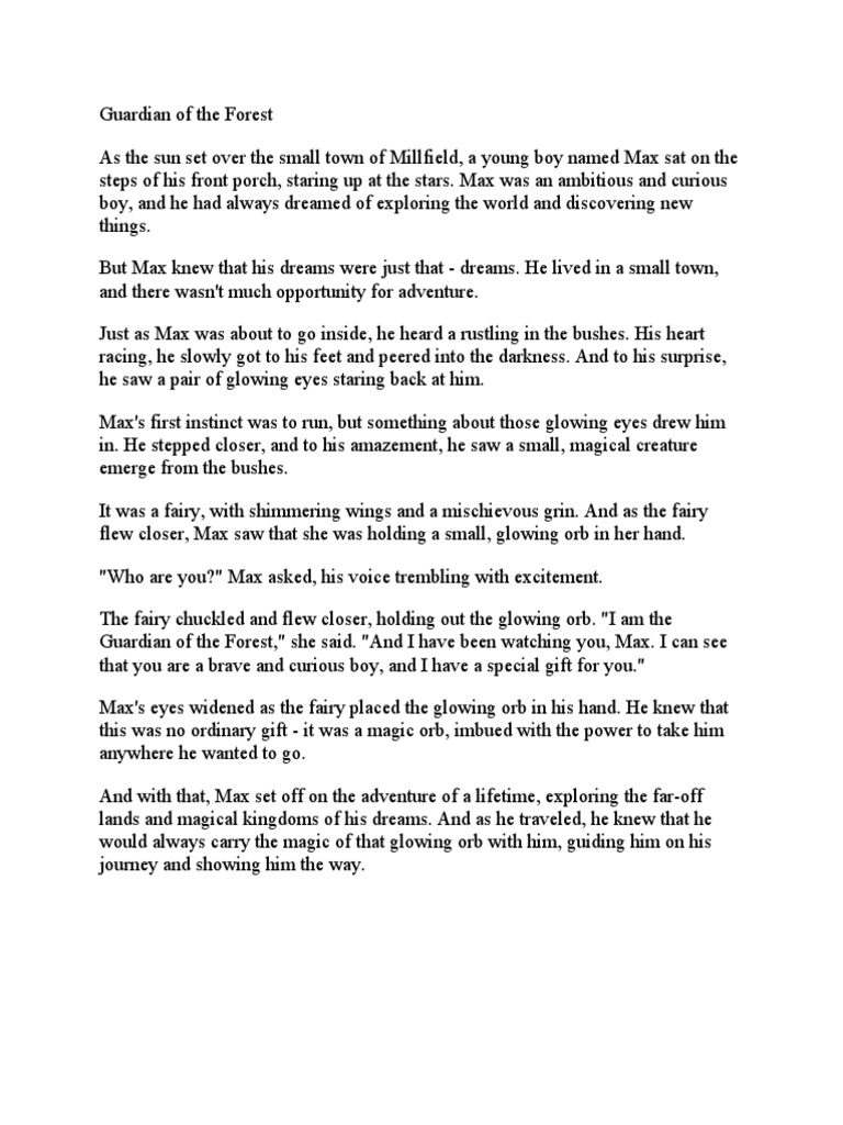 Guardian of the Forest | PDF