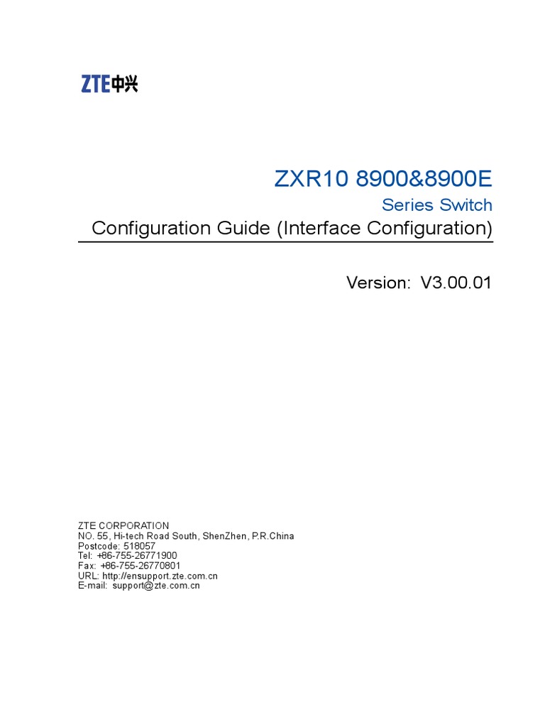 SJ-20110624091725-016 ZXR10 8900&8900E (V3.00.01) Series Switch ...