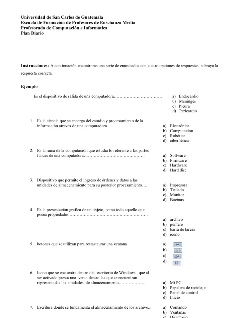 Pruebas Objetivas | PDF