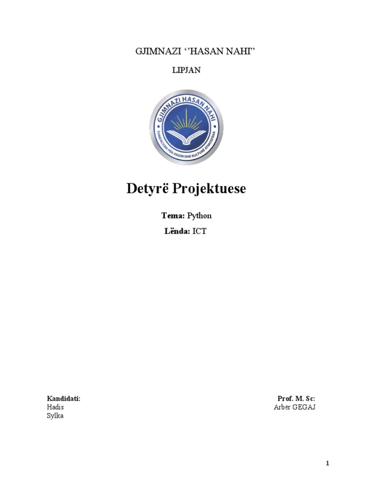 Python Hadis Sylka ICT Word | PDF