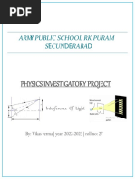 Physics Class 12 Project | PDF | Diffraction | Electrodynamics