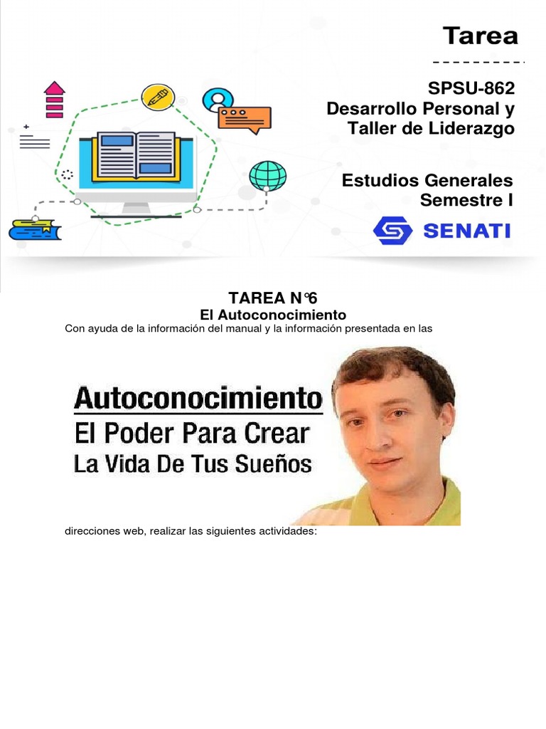 SPSU-862 TAREA U006 Jose Sairitupac | PDF | Liderazgo | Autoestima