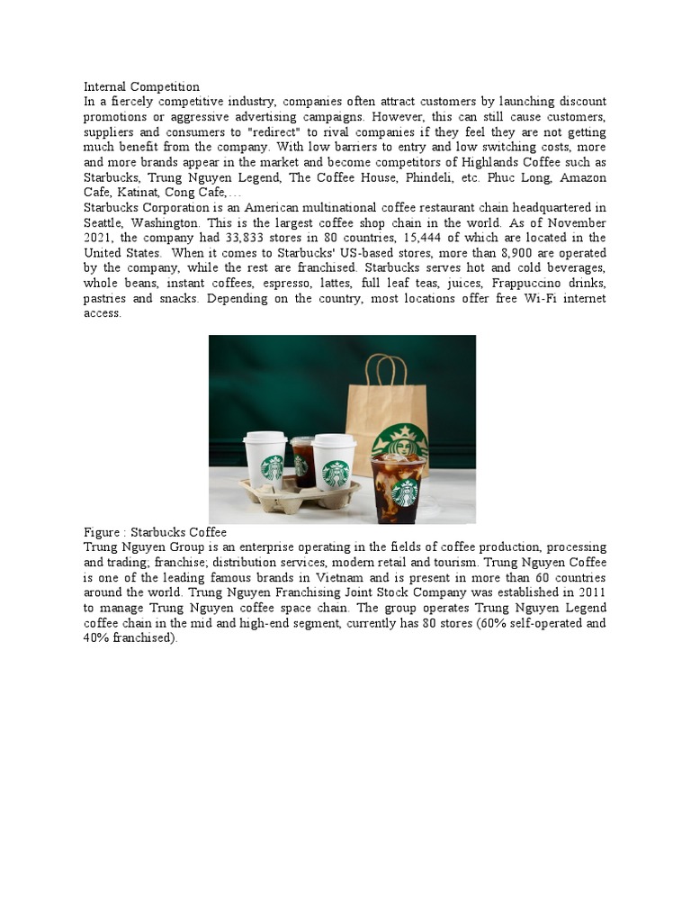 Competitors Suppliers | PDF | Starbucks | Coffee