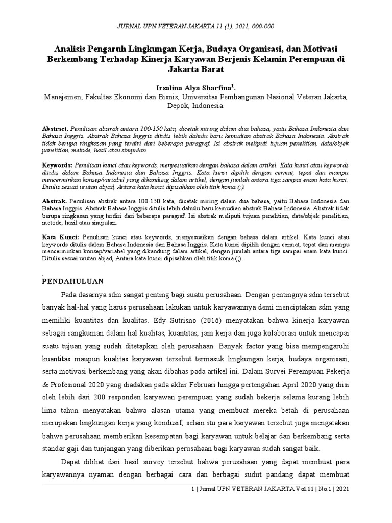 Template Artikel Ilmiah | PDF