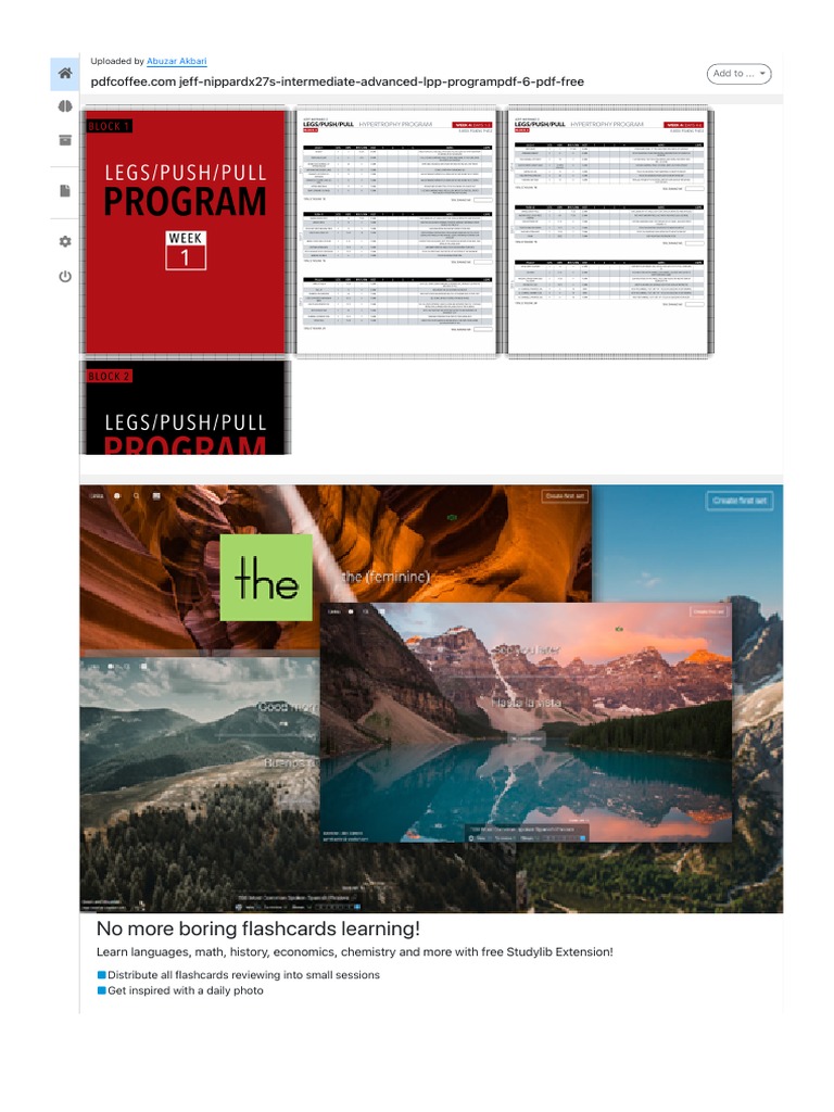 Jeff Nippardx27s Intermediate Advanced LPP Programpdf 6 PDF Free | PDF