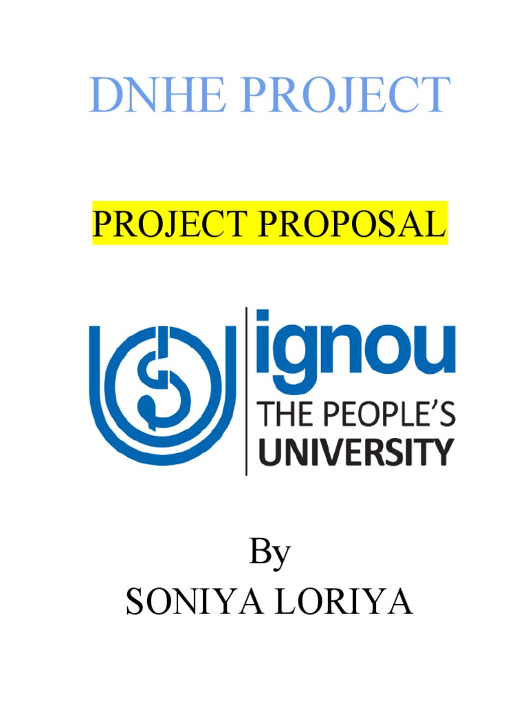Dnhe Project Proposal | Download Free PDF | Malnutrition | Nutrition