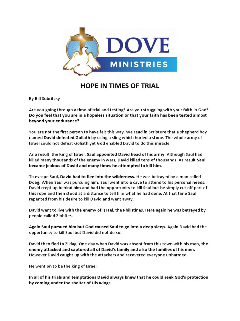 Sheltering Under God's Wings: Finding Hope and Protection in Times of Trial Through Repentance ...