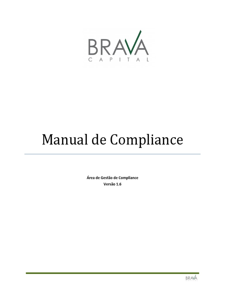 BRAVA Manual de Compliance v1.6c | PDF | Segurança de computadores ...