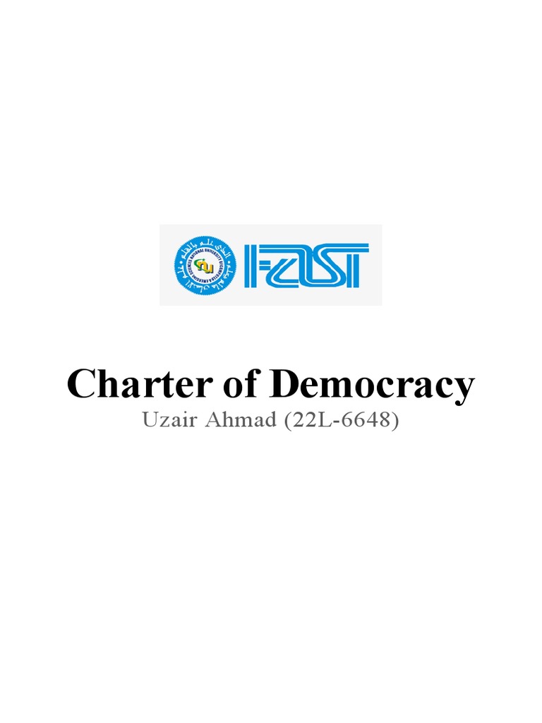 Charter of Democracy | PDF | Nawaz Sharif | Benazir Bhutto