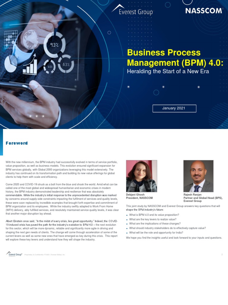 BPM4 by Nasscom | Download Free PDF | Business Process Management | Business Process