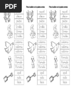 Escribe La Silaba Con La Que Comienza Cada Dibujo | PDF