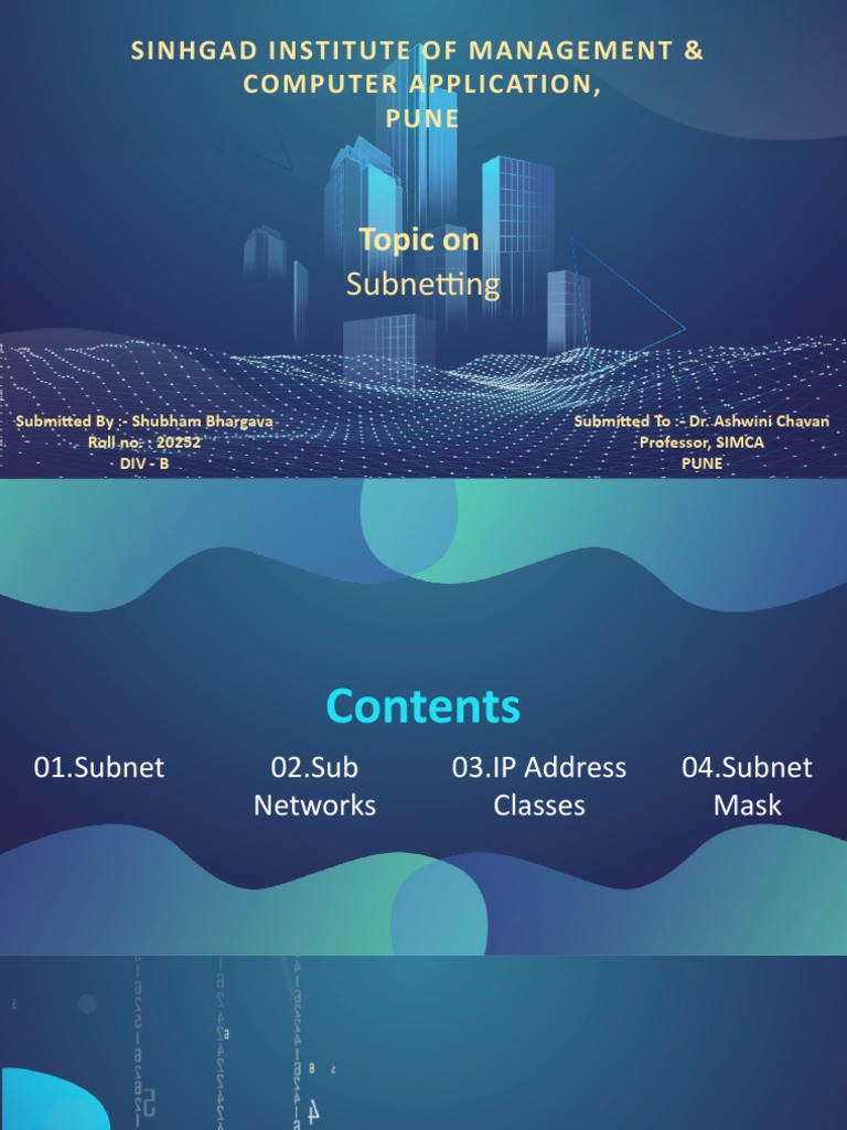 Subnetting Nt Pdf Computer Architecture Internet Architecture