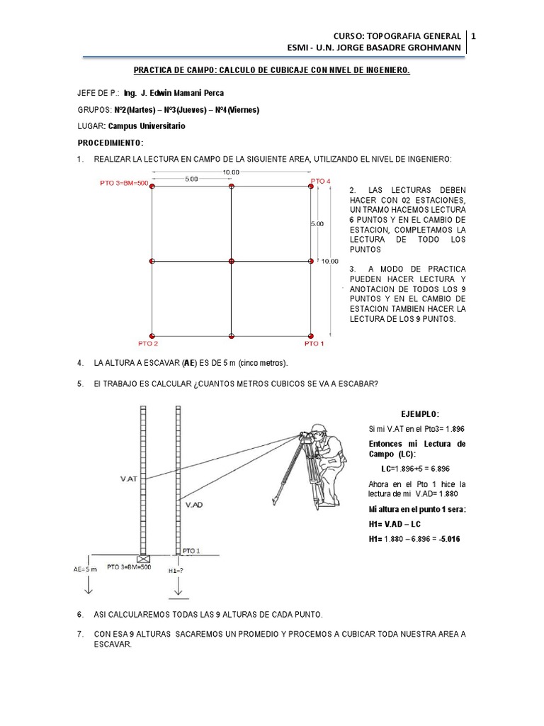 Practica de Cubicaje | PDF