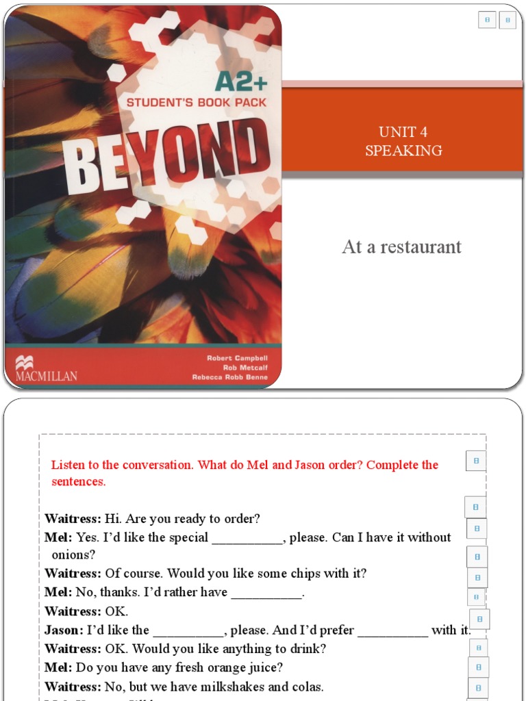 Restaurant Ordering Conversation Guide | PDF