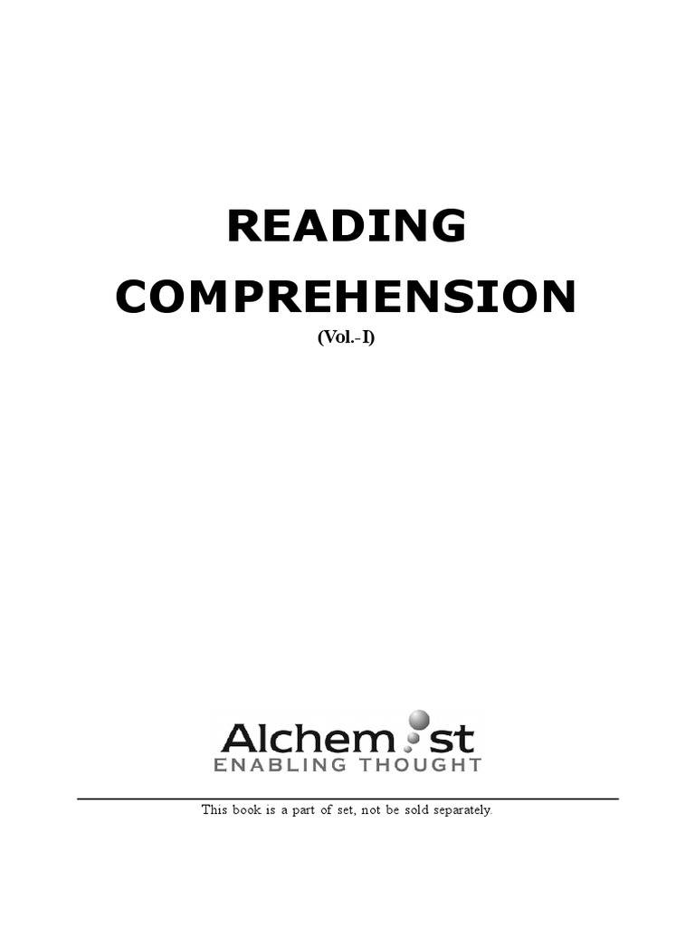 Reading Comprehension (Vol. - I) | PDF | Capitalism | Socialism