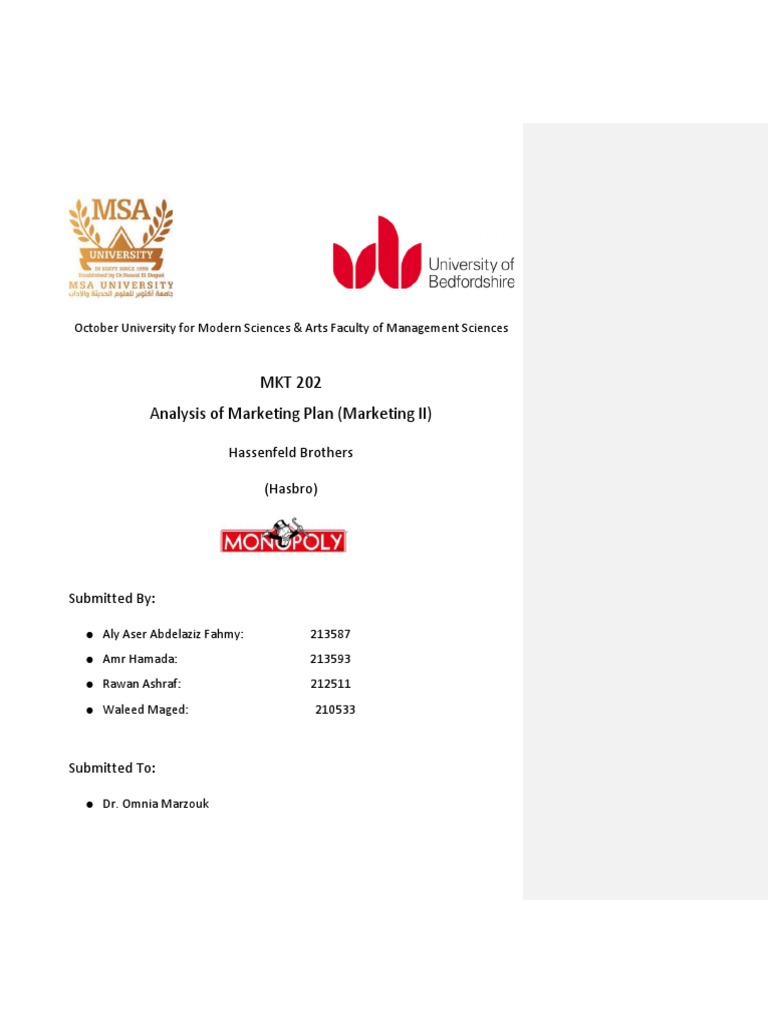 Hasbros Monopoly - Final Project | Download Free PDF | Monopoly | Hasbro