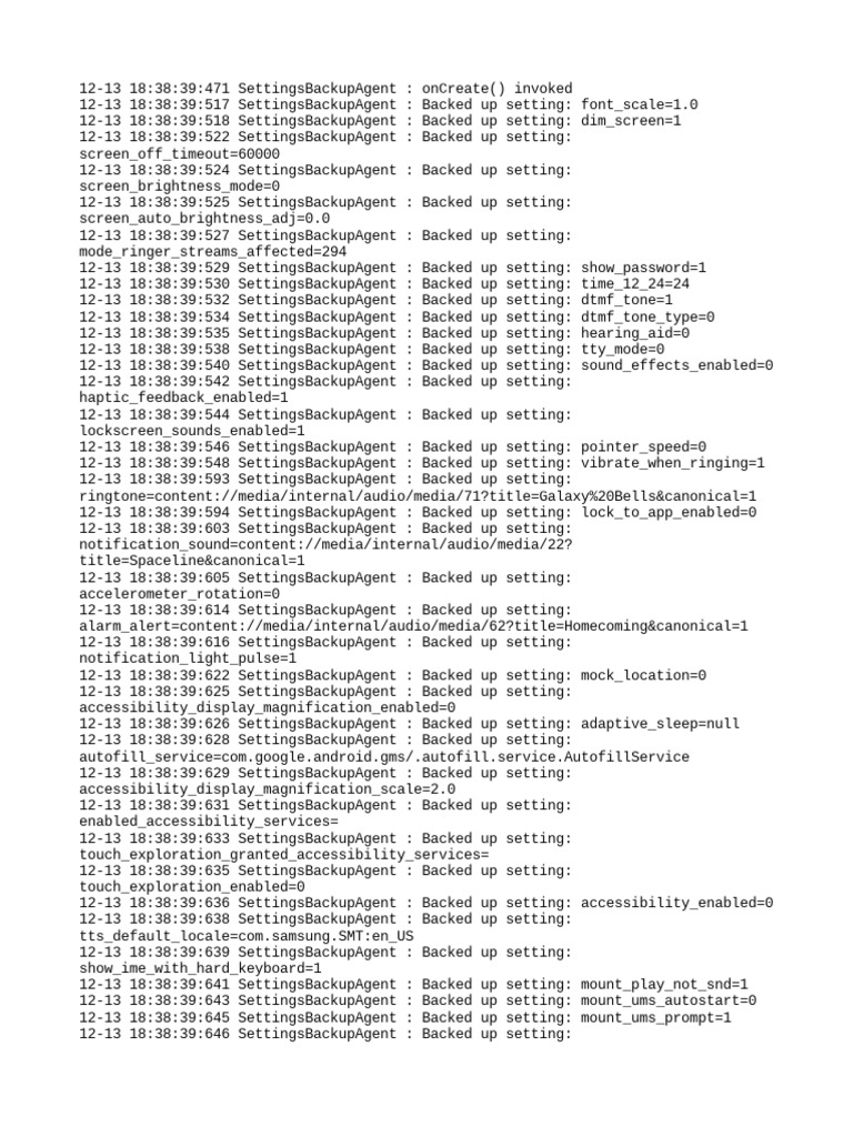 Settings Provider Pdf Java Programming Language Backup