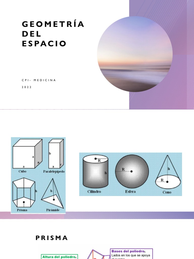Fórmulas de Geometría del Espacio | PDF | Triángulo | Pi
