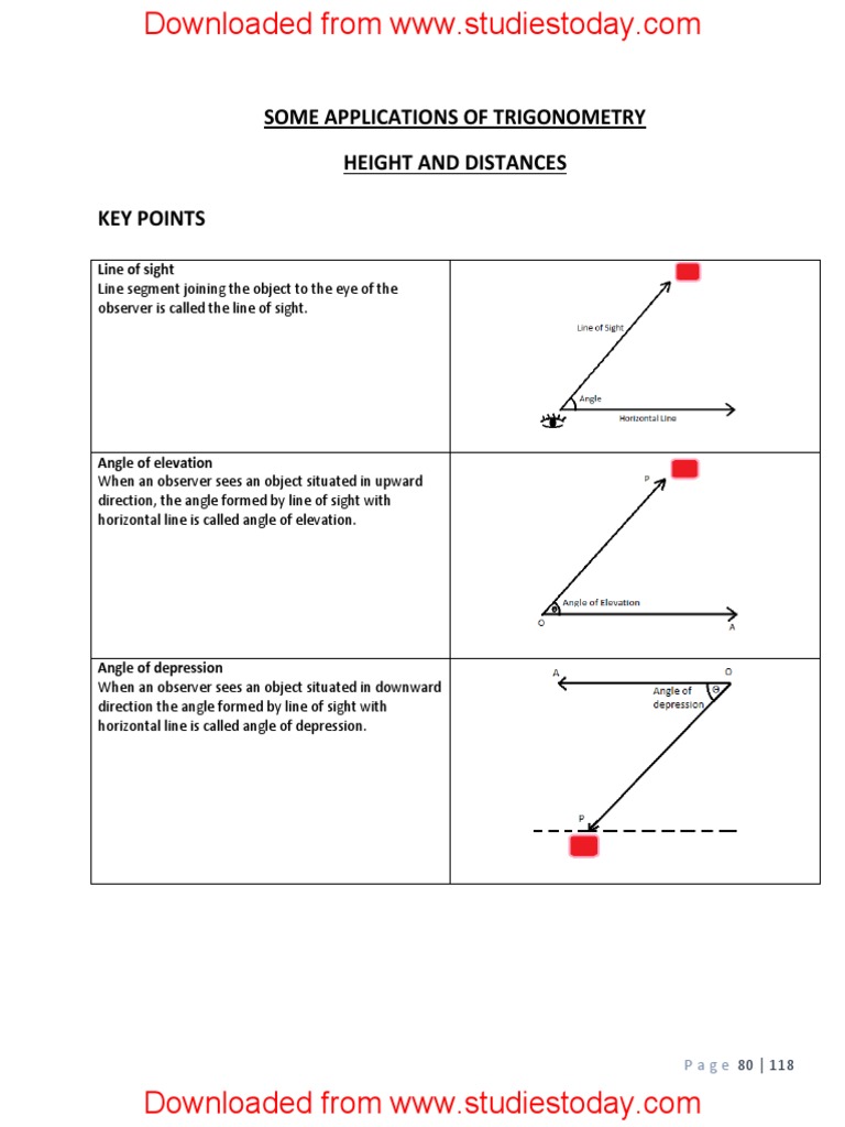 10th - Maths - Apps of Trigo - Assignment 3 - STPDF | PDF | Shadow | Angle