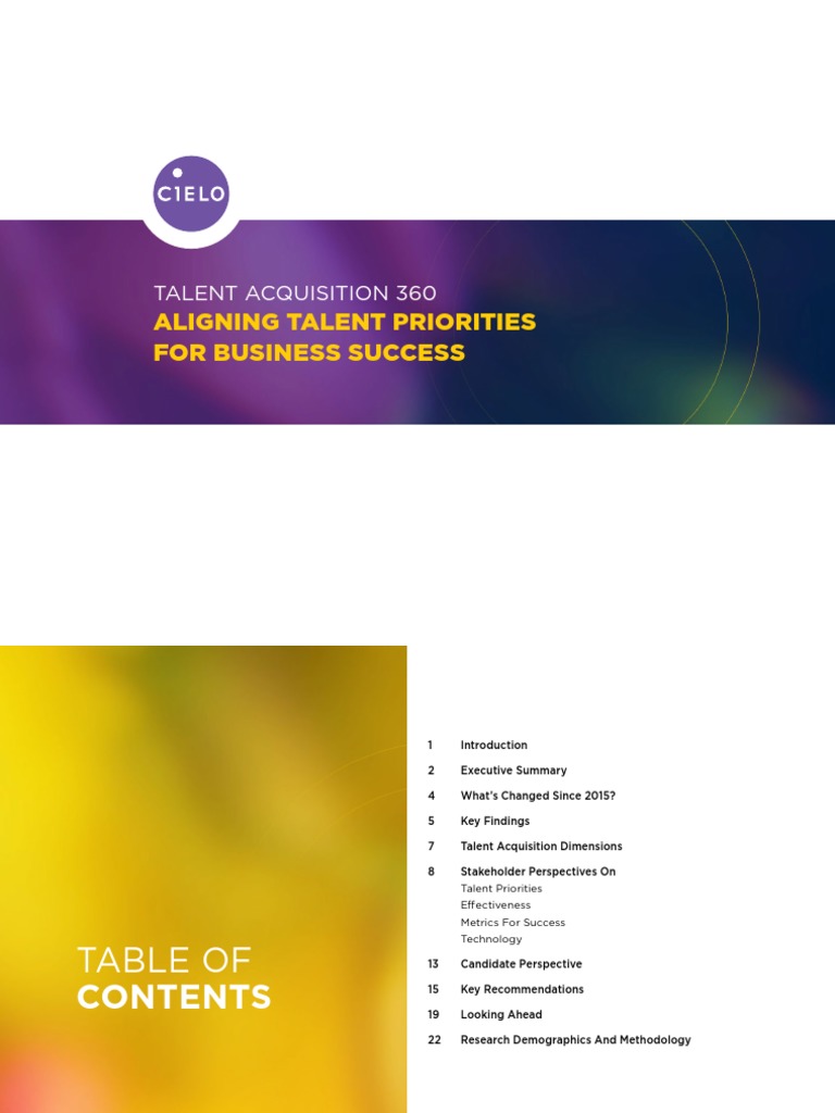 Cielo Talent Acqusition 360 | PDF | Recruitment | Human Resource Management