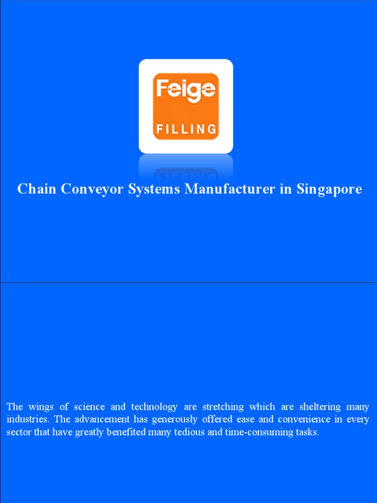 Chain Conveyor Systems in Singapore | PDF | Transport | Manufactured Goods
