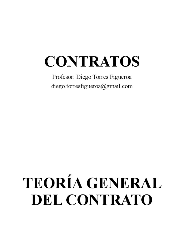 Teoría y Clasificación de Contratos | PDF | Principios éticos | Derecho empresarial