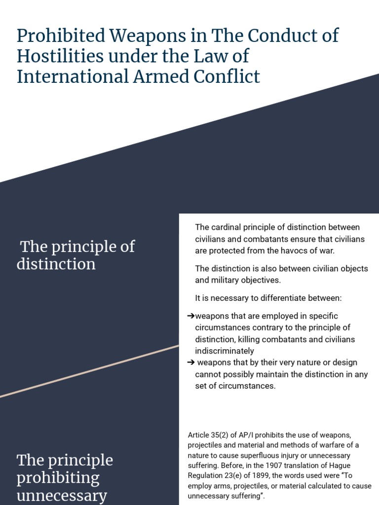 Prohibited Weapons - Dinstein | PDF | Chemical Weapon | Chemical Warfare