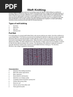 4 Basic Weft Knit Structure | PDF | Knitting | Textiles