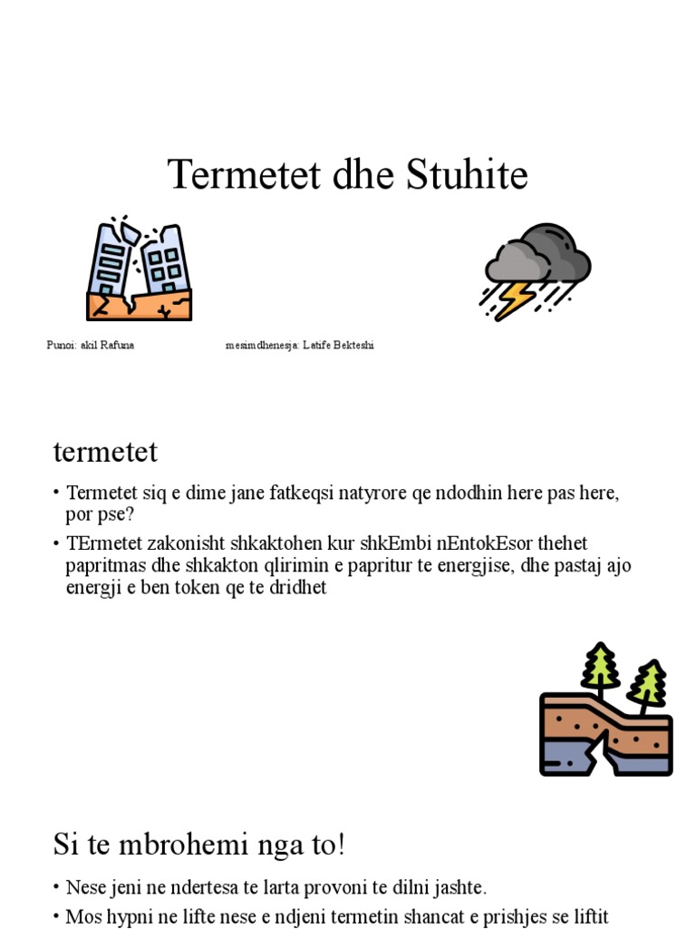 Termetet Dhe Stuhite | PDF
