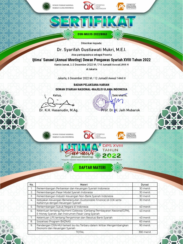 B063 - IS 2022 Dr. Syarifah Gustiawati Mukri, M.E.I. | PDF