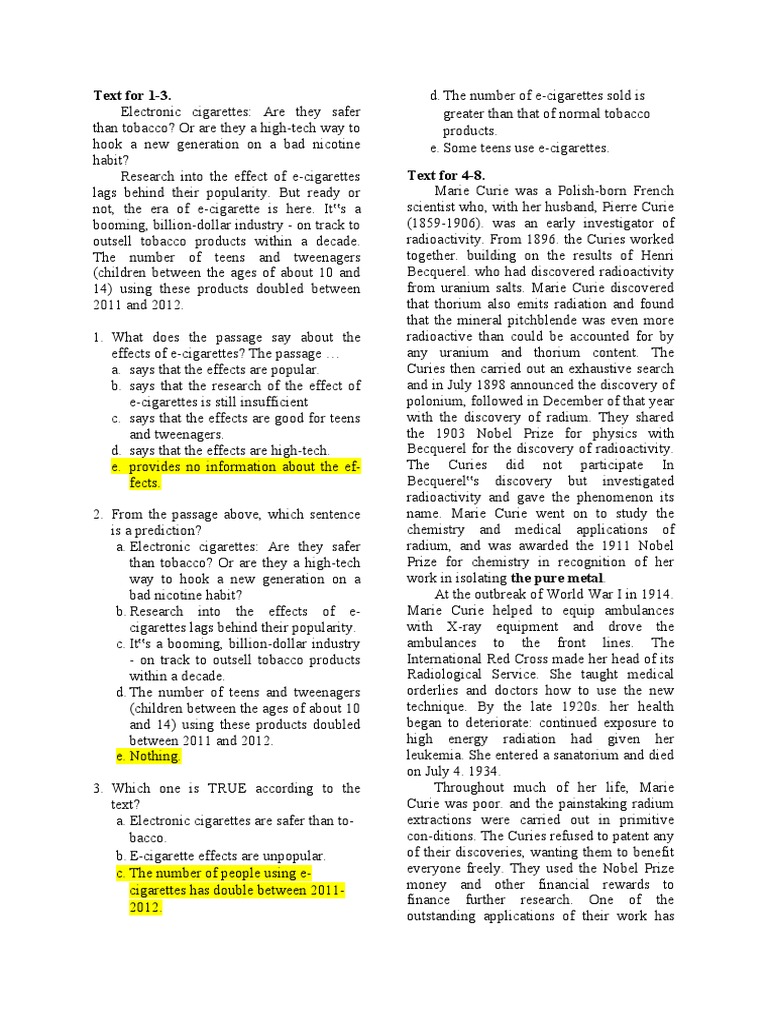 Latsol UTBK 12 | PDF | Marie Curie
