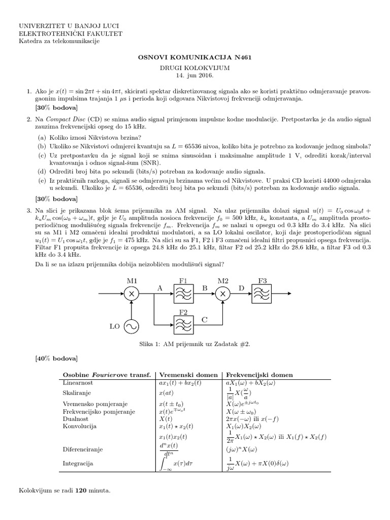 OK - Kolokvijum #2 - Rjesenje | PDF