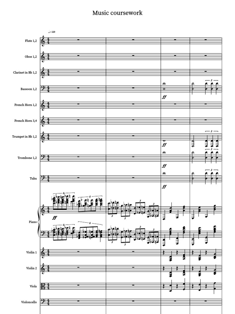 Music Coursework | PDF | Compositions | Musical Compositions