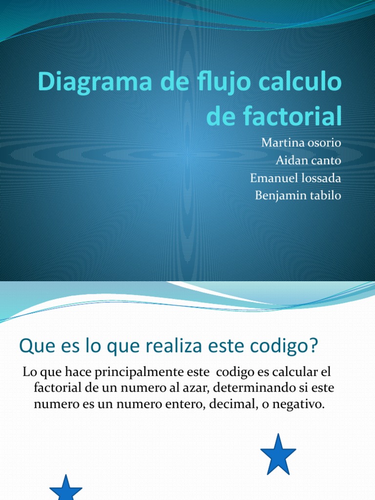 Diagrama de Flujo Calculo de Factorial | PDF