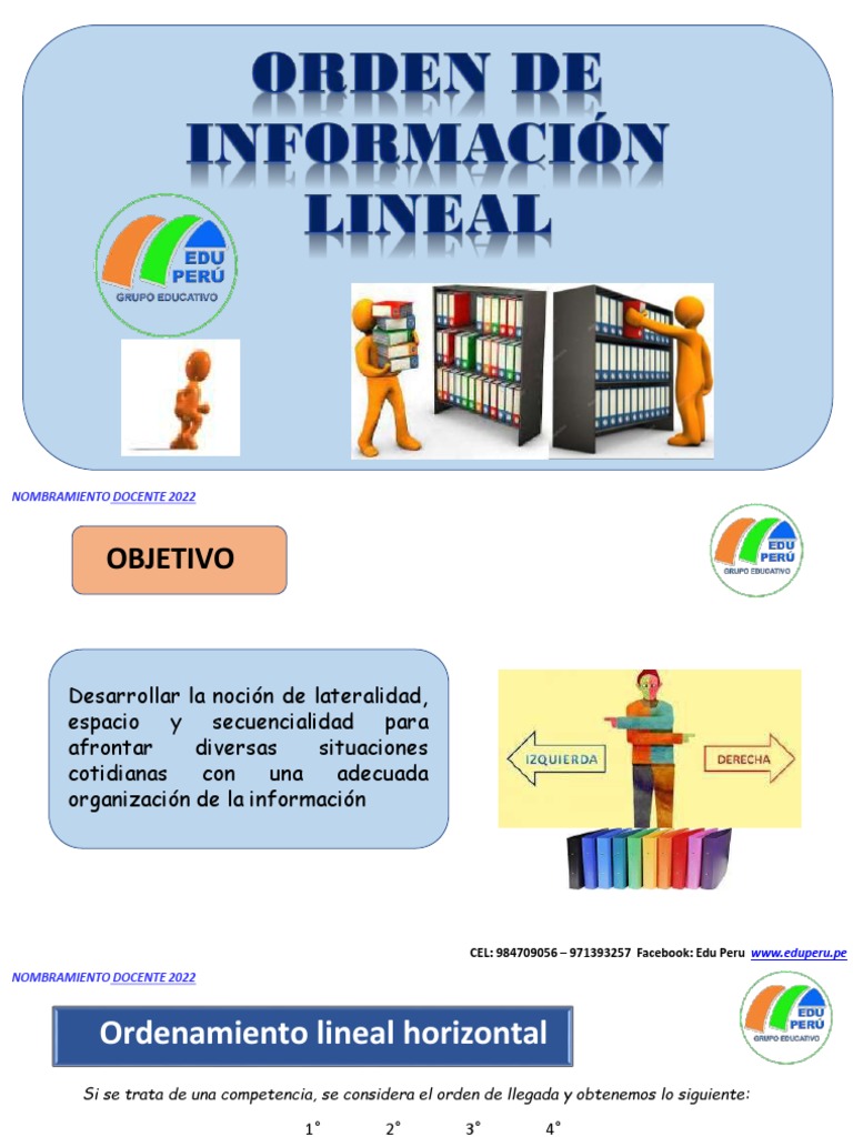 Orden de Informacion Lineal 1 | PDF