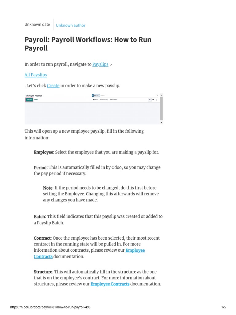 Payroll - Payroll Workflows - How To Run Payroll | PDF | Paycheck | Payroll