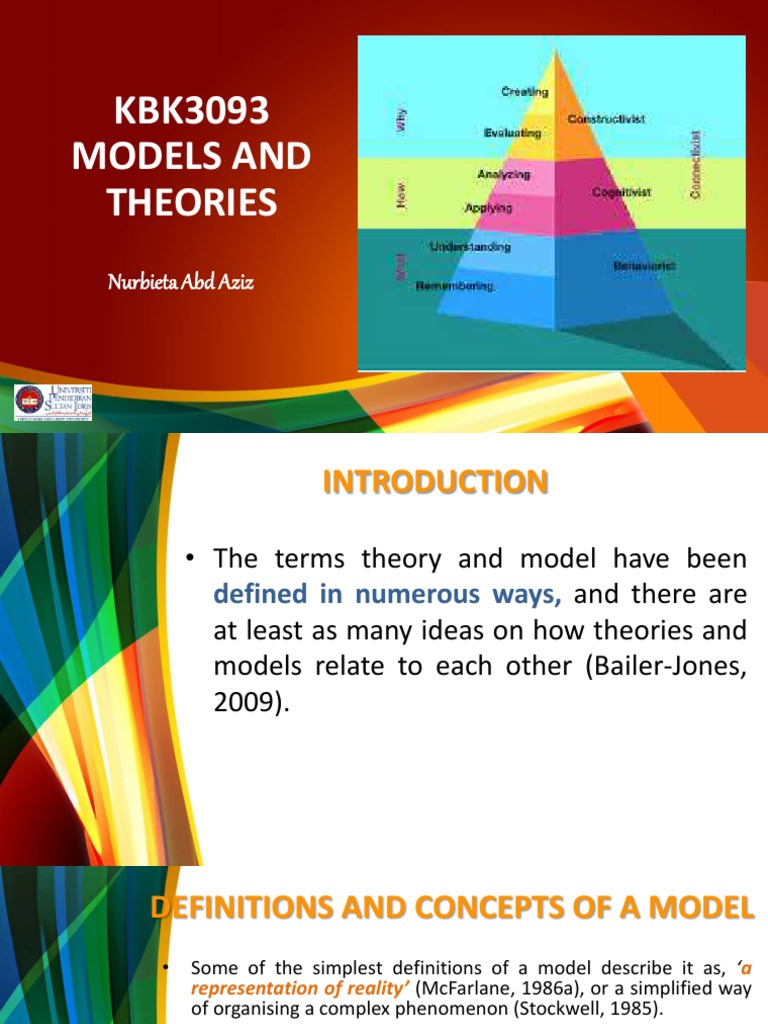 Theories And Models Pdf Conceptual Model Theory